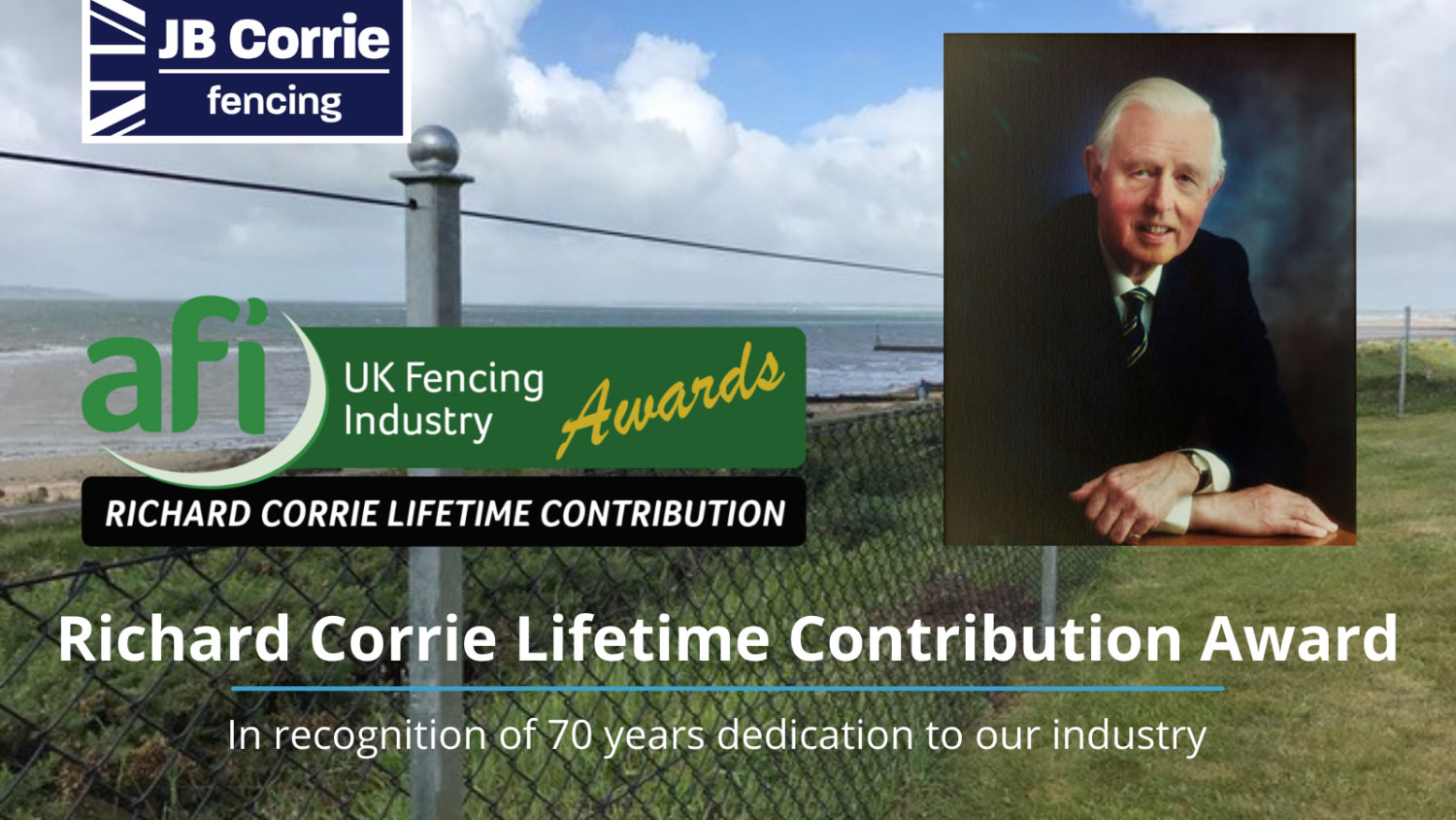 Richard Corrie Lifetime Contribution Award - JB Corrie Fencing